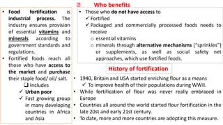 Fortification and formulation | PPTX