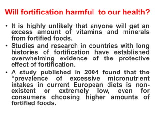 Fortification of food for value | PPT