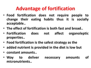 Fortification of food for value | PPT