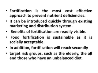 Fortification of food for value | PPT