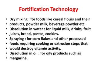 Fortification of food for value | PDF