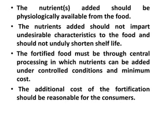 Fortification of food for value | PPT