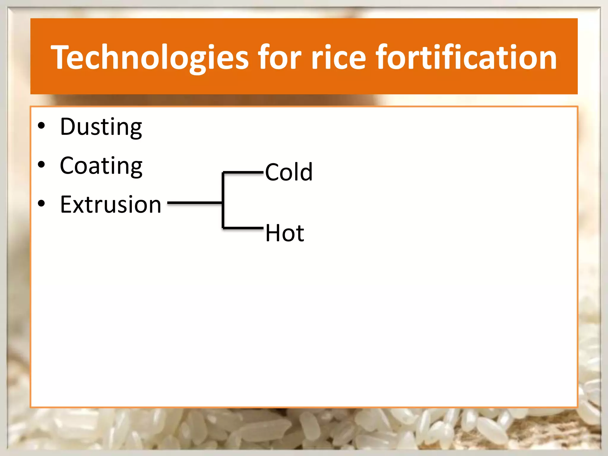 Fortification of rice | PPT