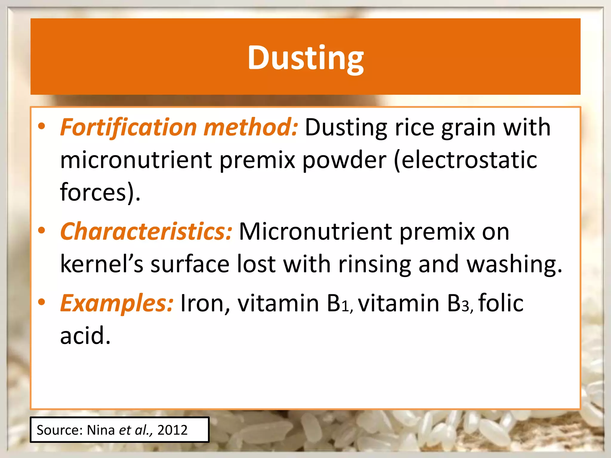 Fortification of rice | PPTX