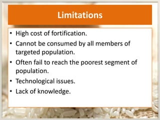 Fortification of rice | PPTX