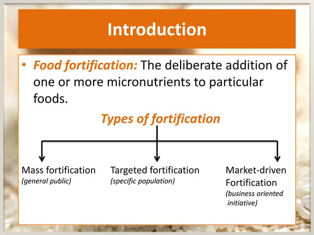Fortification of rice | PPTX
