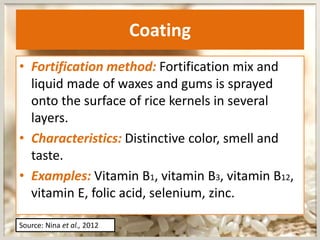 Fortification of rice | PPTX