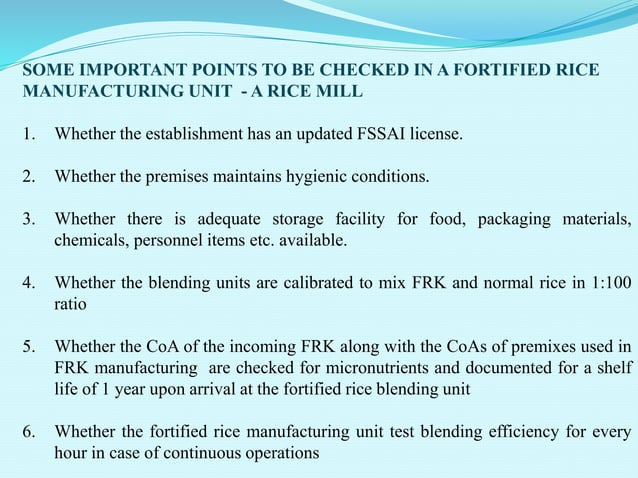 Fortification of Rice - Final.pptx | Agriculture | Industries