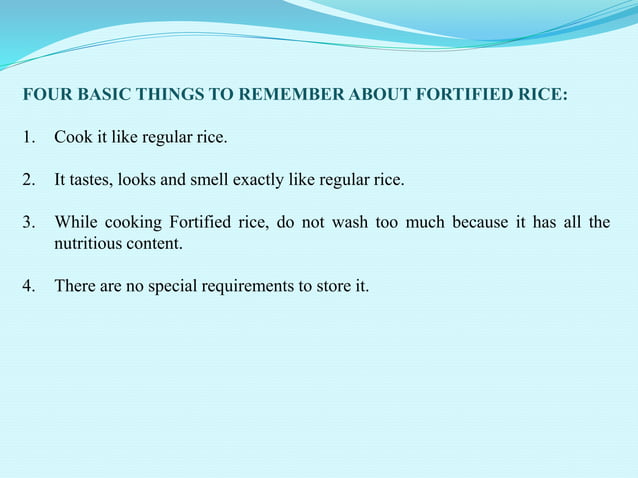 Fortification of Rice - Final.pptx | Agriculture | Industries