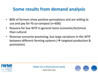Fortified excreta pellets for agriculture - An update on research in ...