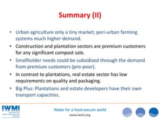 Fortified excreta pellets for agriculture - An update on research in ...