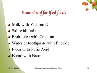Fortified food, Enriched Food | PPTX | Nutrition | Healthy Living