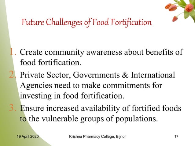 Fortified food, Enriched Food | PPTX | Nutrition | Healthy Living