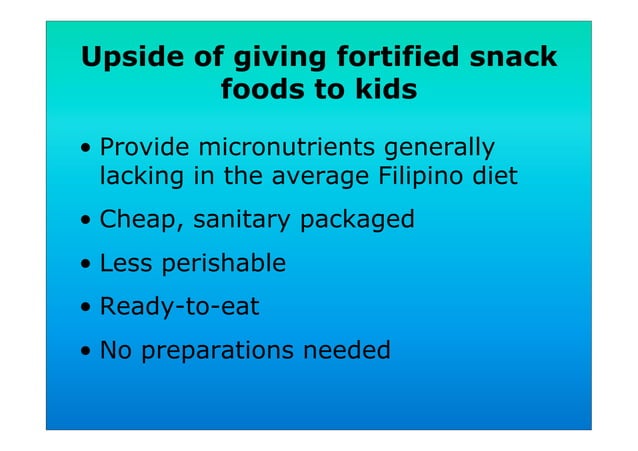 Fortified Snacks for Kids | PDF | Nutrition | Healthy Living