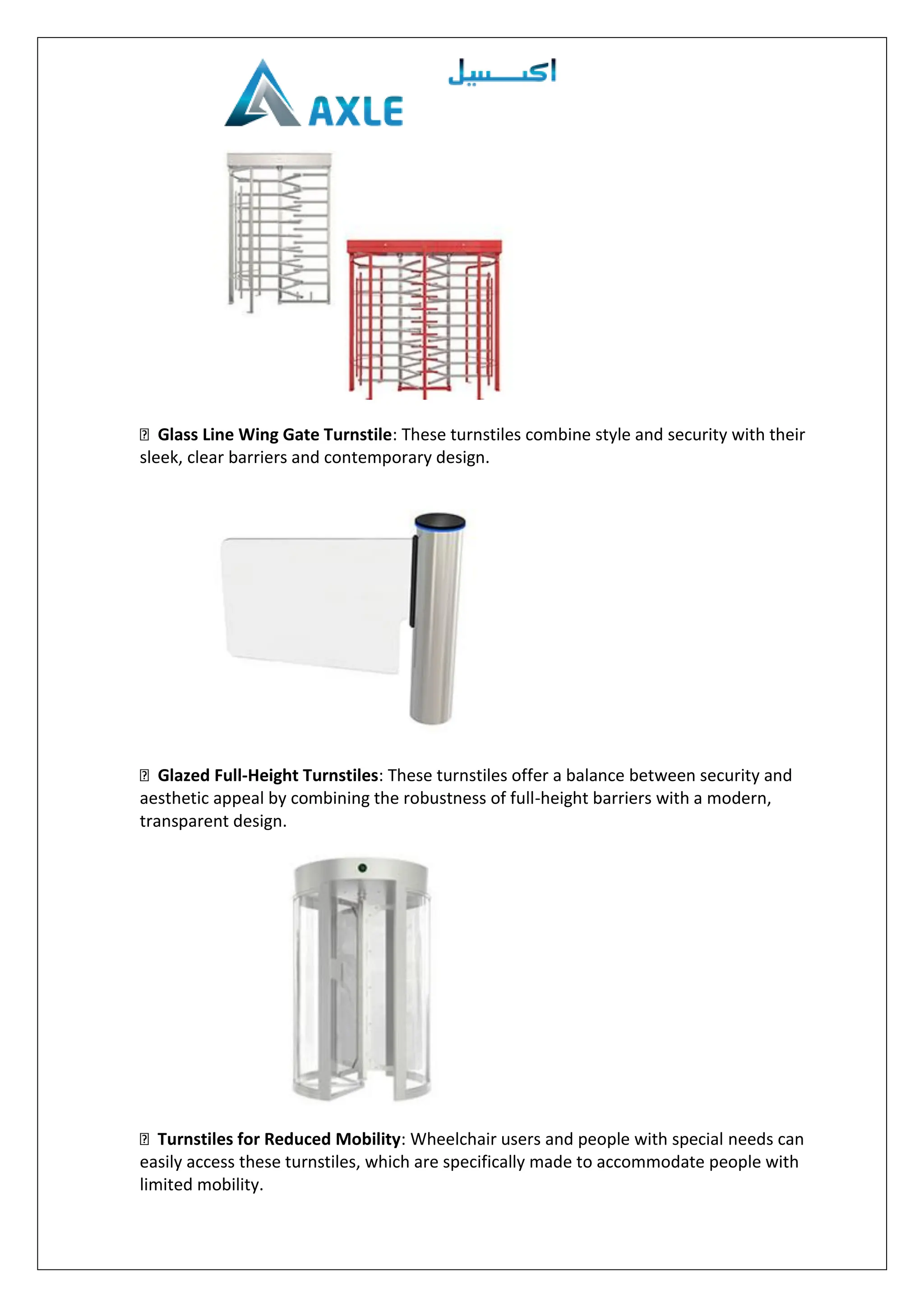 Fortify Facility Security | Turnstile Access Control in Qatar Unveiled ...