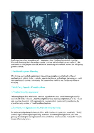 Fortifying the Digital Sky: Exploring the Application of Cybersecurity for Cloud-Based ...