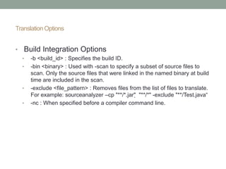 Fortify - Source Code Analyzer | PPTX