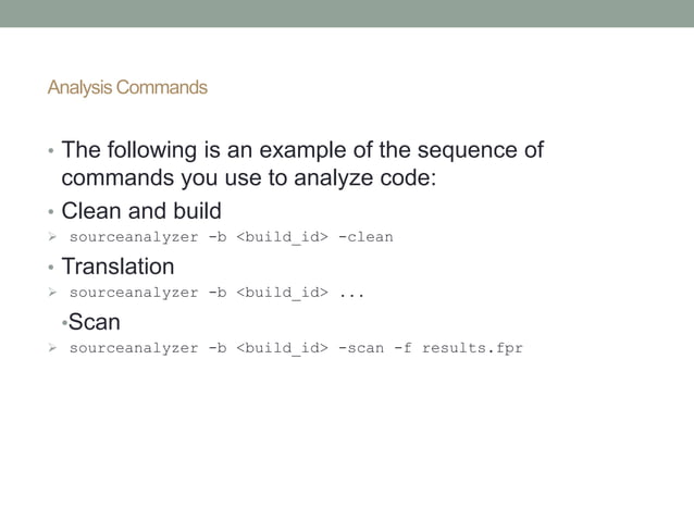 Fortify - Source Code Analyzer | PPTX