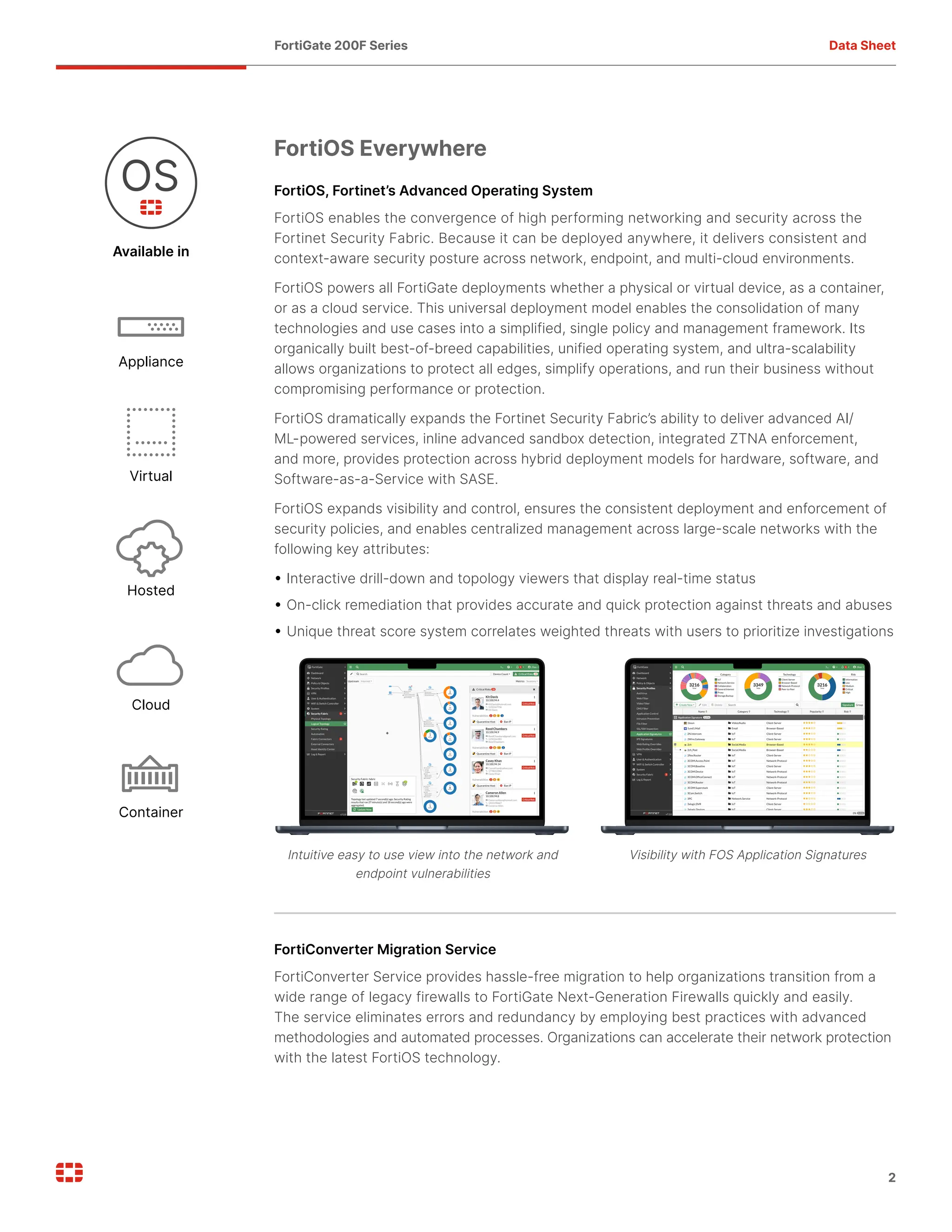 fortigate-200f-series (1).pdffortigate-200f-series (1).pdf | Cloud Computing | Internet