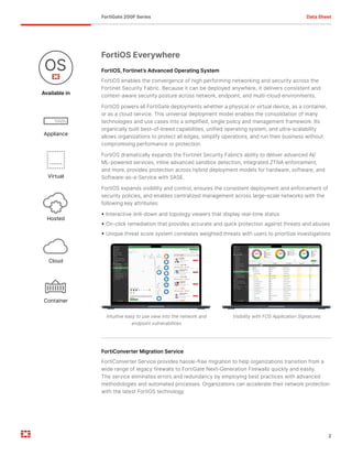 fortigate-200f-series (1).pdffortigate-200f-series (1).pdf | Cloud Computing | Internet