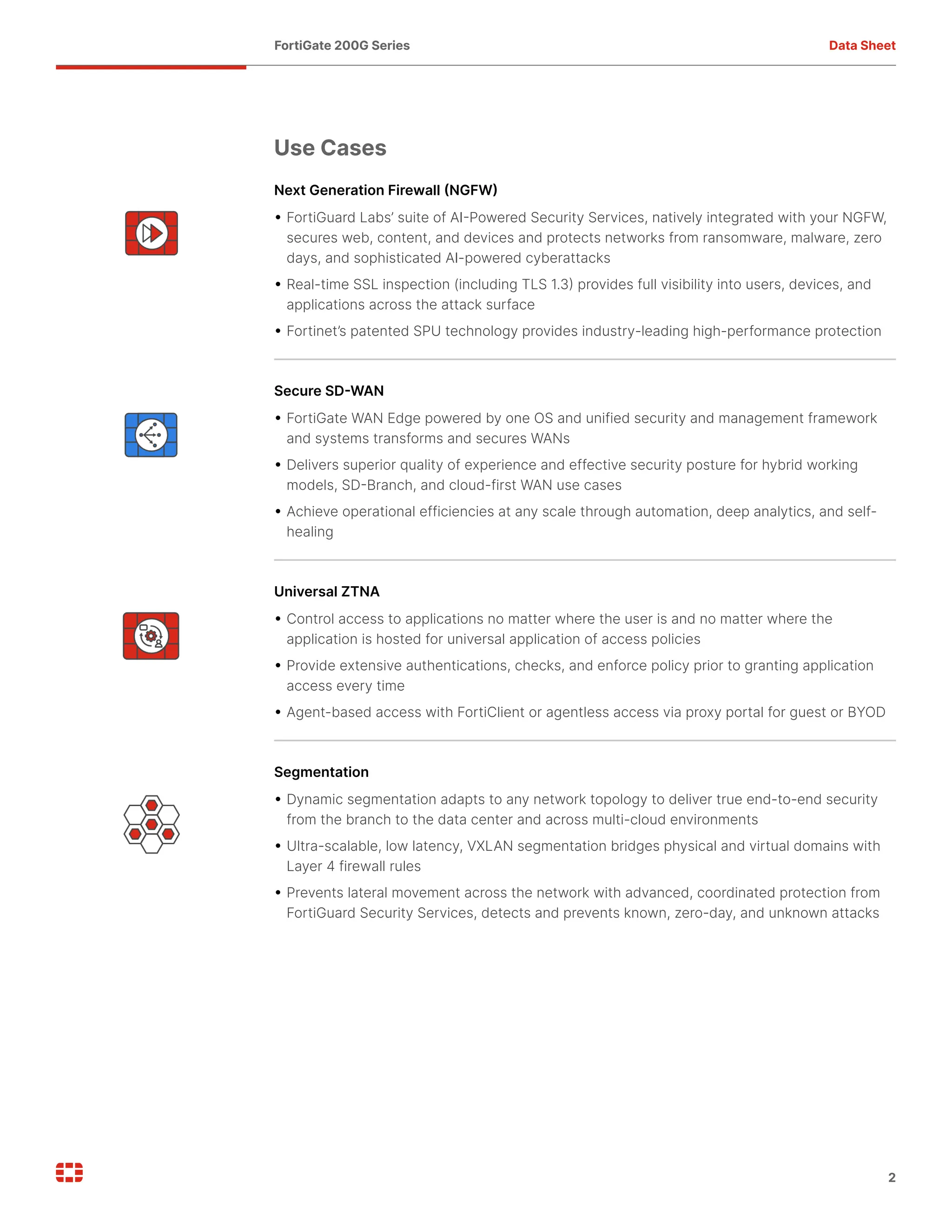 firewall fortigate-200g-series- para grandes empresas | PDF