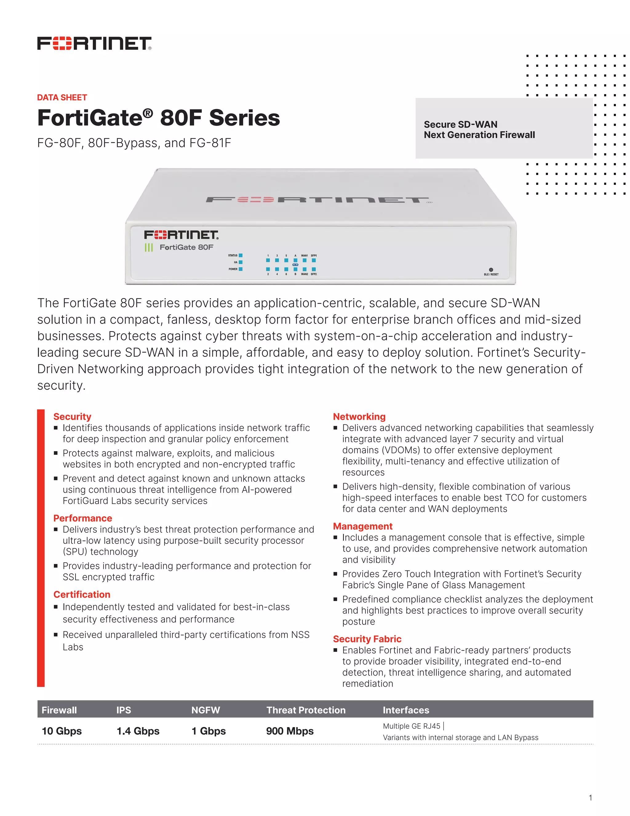 Fortigate fortiwifi-80f-series | PDF