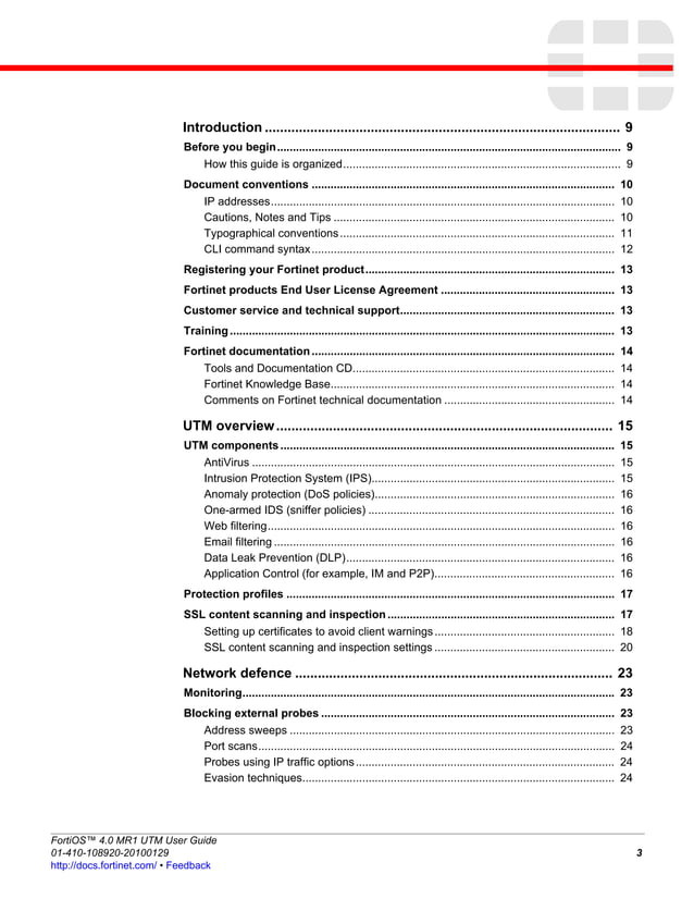 Fortigate utm-40-mr1 | PDF