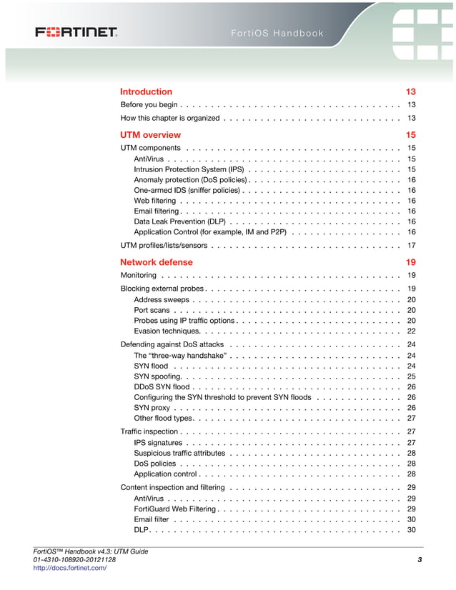MANUAL DE REFERENCIA FORTIGATE 4.0 MR3 | PDF