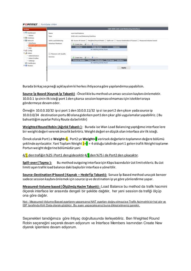 Fortigate Wan Link Load Balancing Installation | PDF