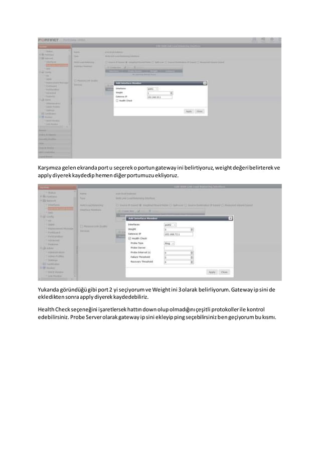 Fortigate Wan Link Load Balancing Installation | PDF