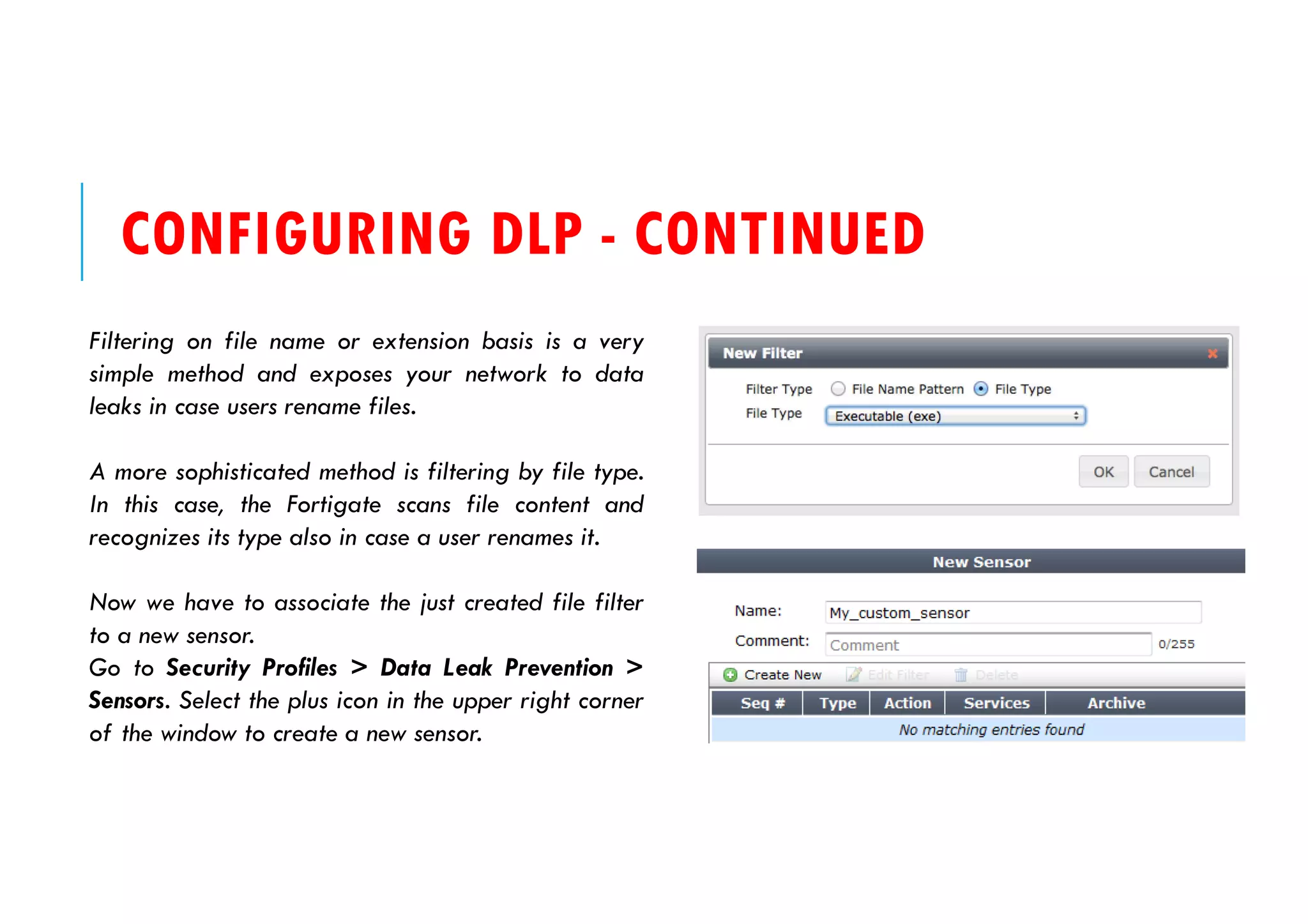 Fortigate Firewall How to - DLP | PDF