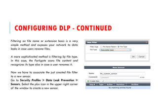 Fortigate Firewall How to - DLP | PDF