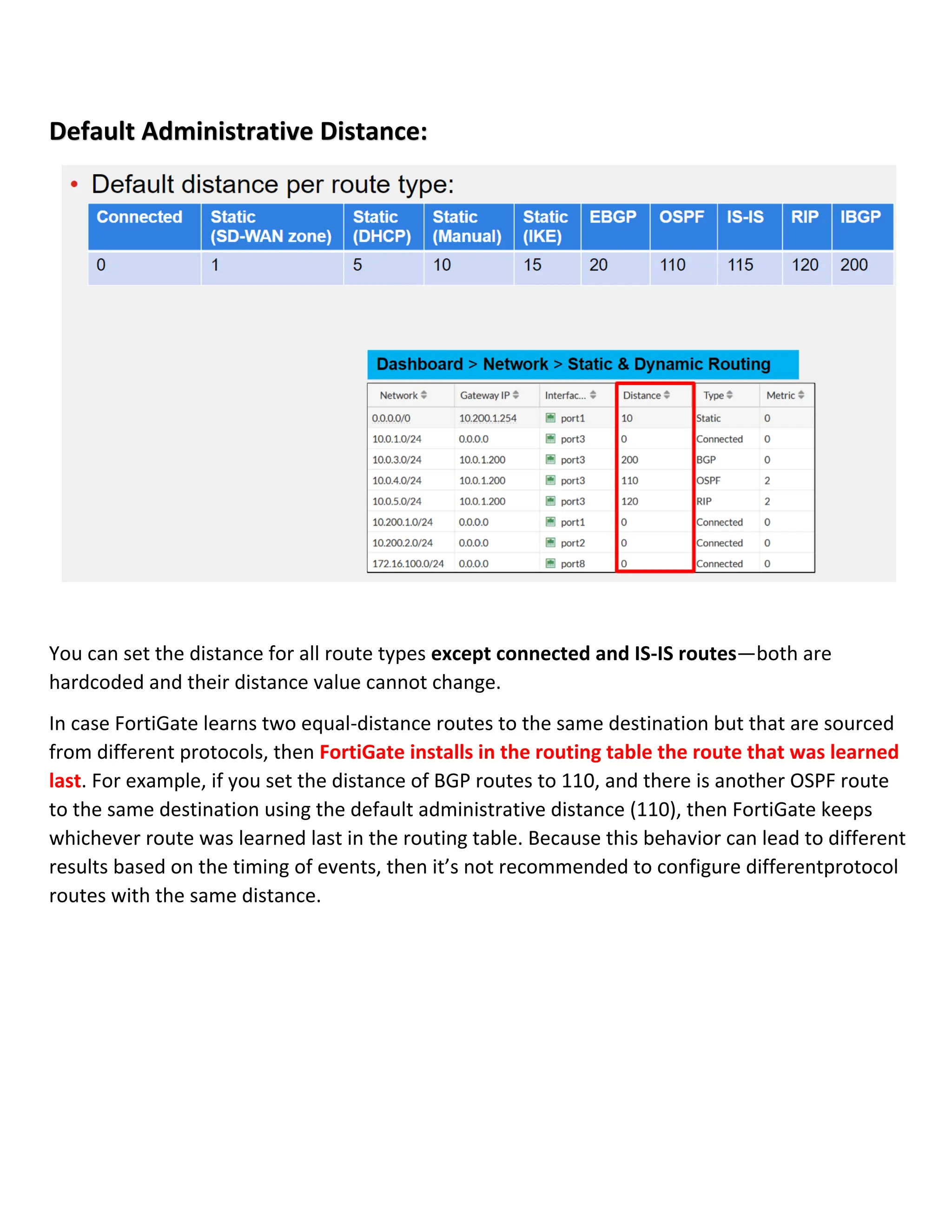 Fortigatefirewall routing specficatoinmmm | PDF