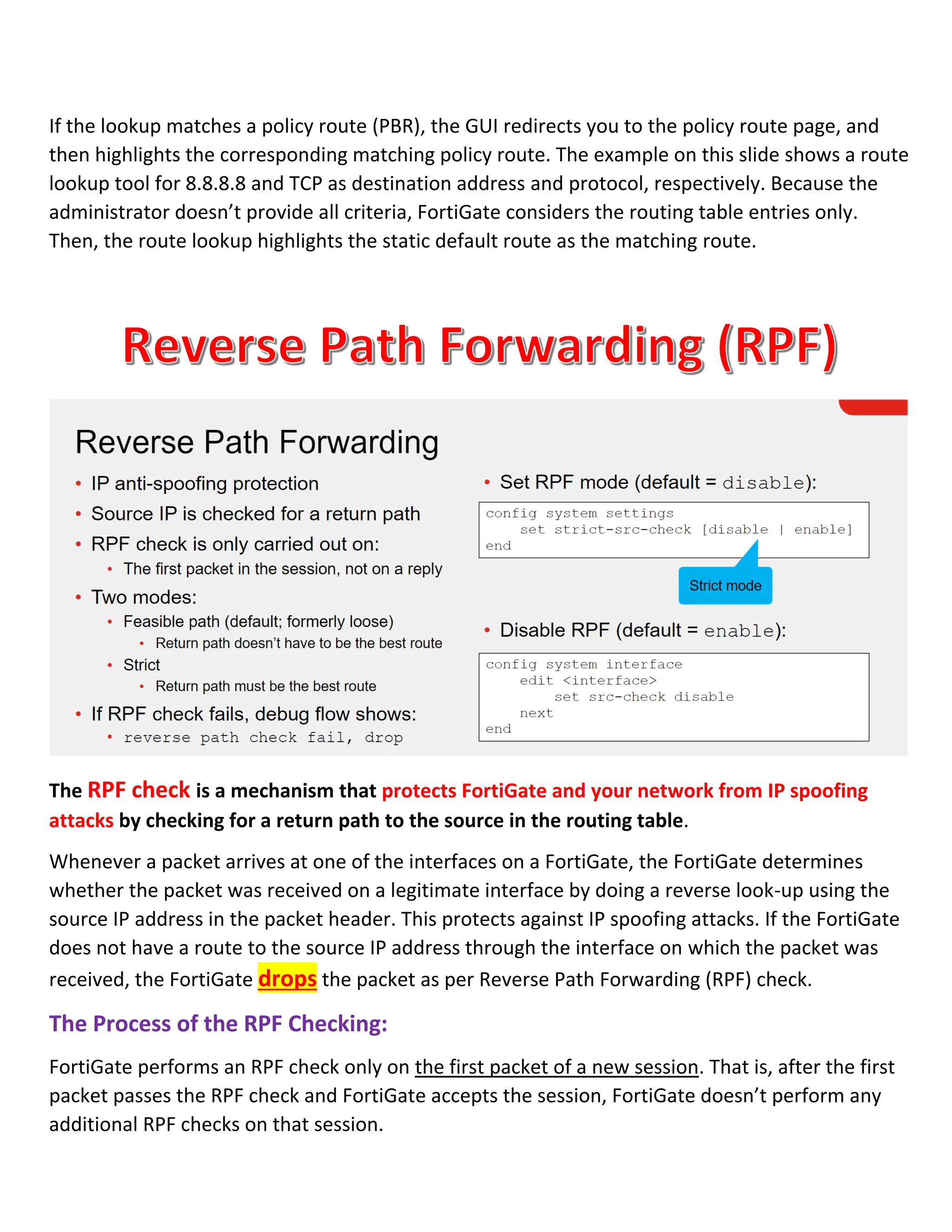 Fortigatefirewall routing specficatoinmmm | PDF