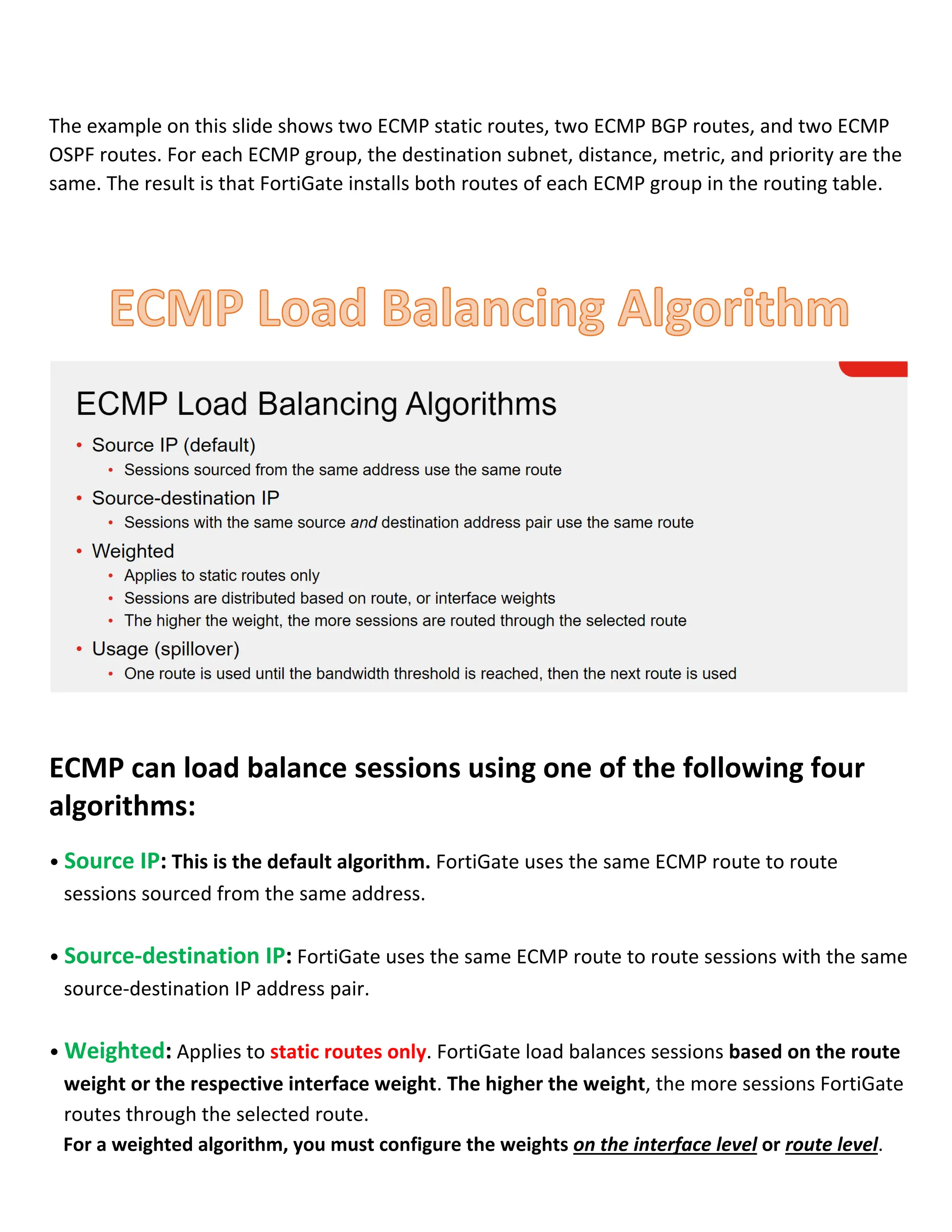 Fortigatefirewall routing specficatoinmmm | PDF