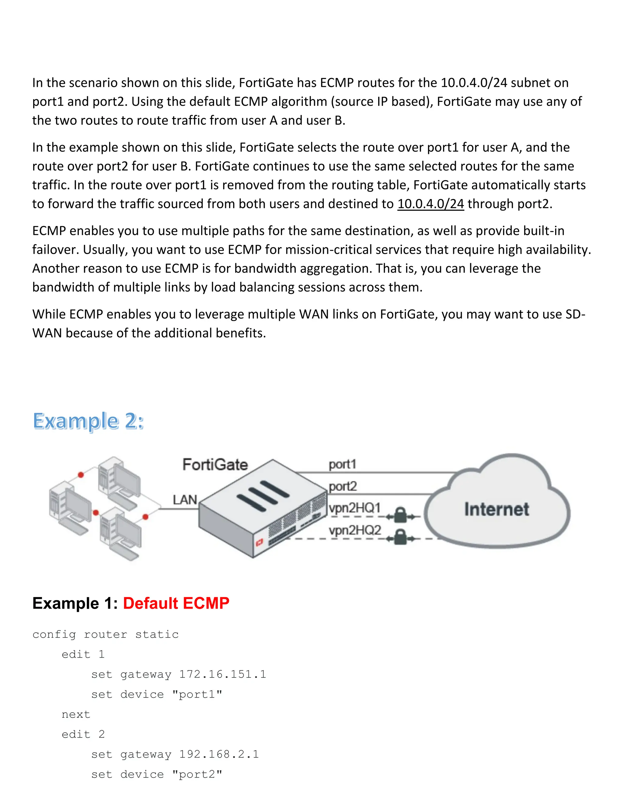 Fortigatefirewall routing specficatoinmmm | PDF