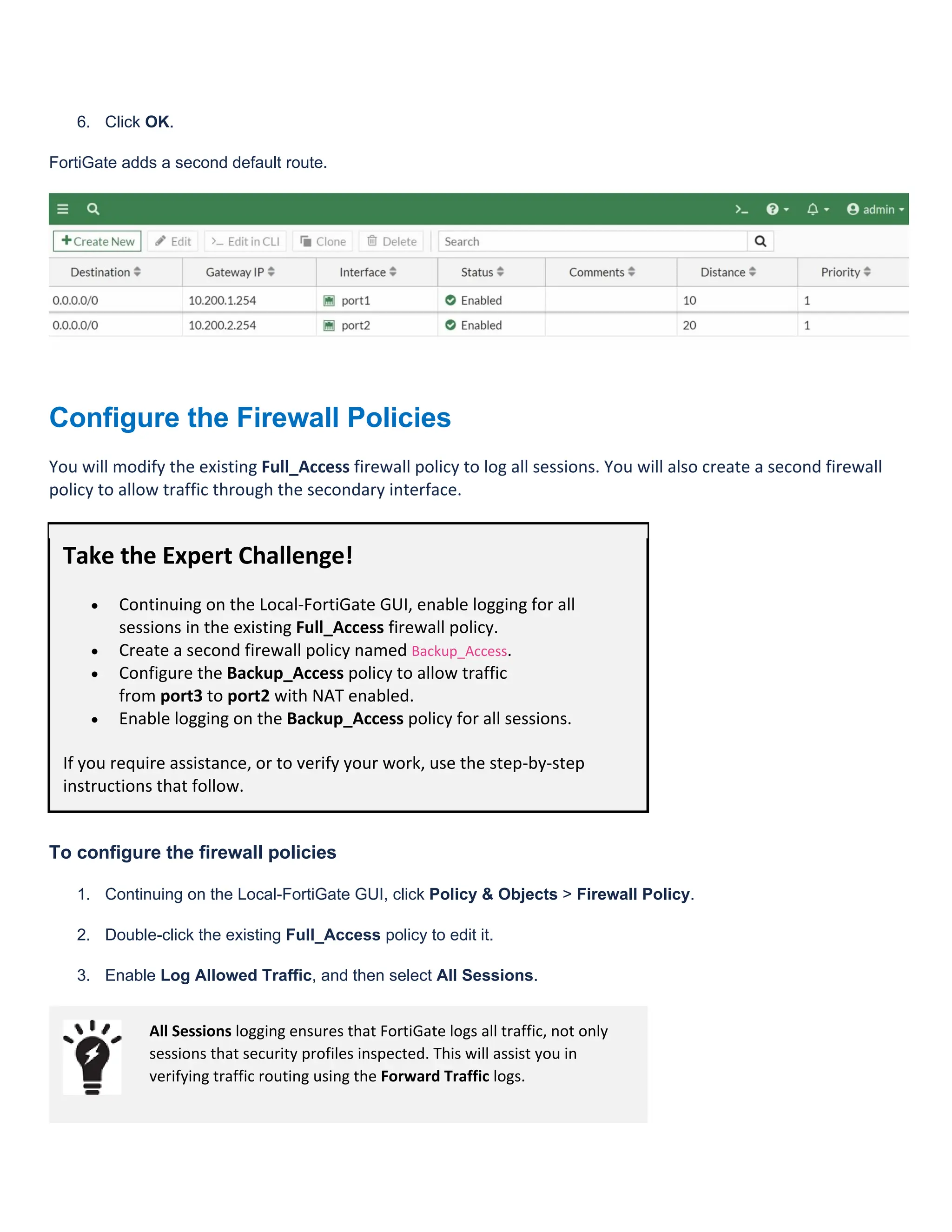 Fortigatefirewall routing specficatoinmmm | PDF