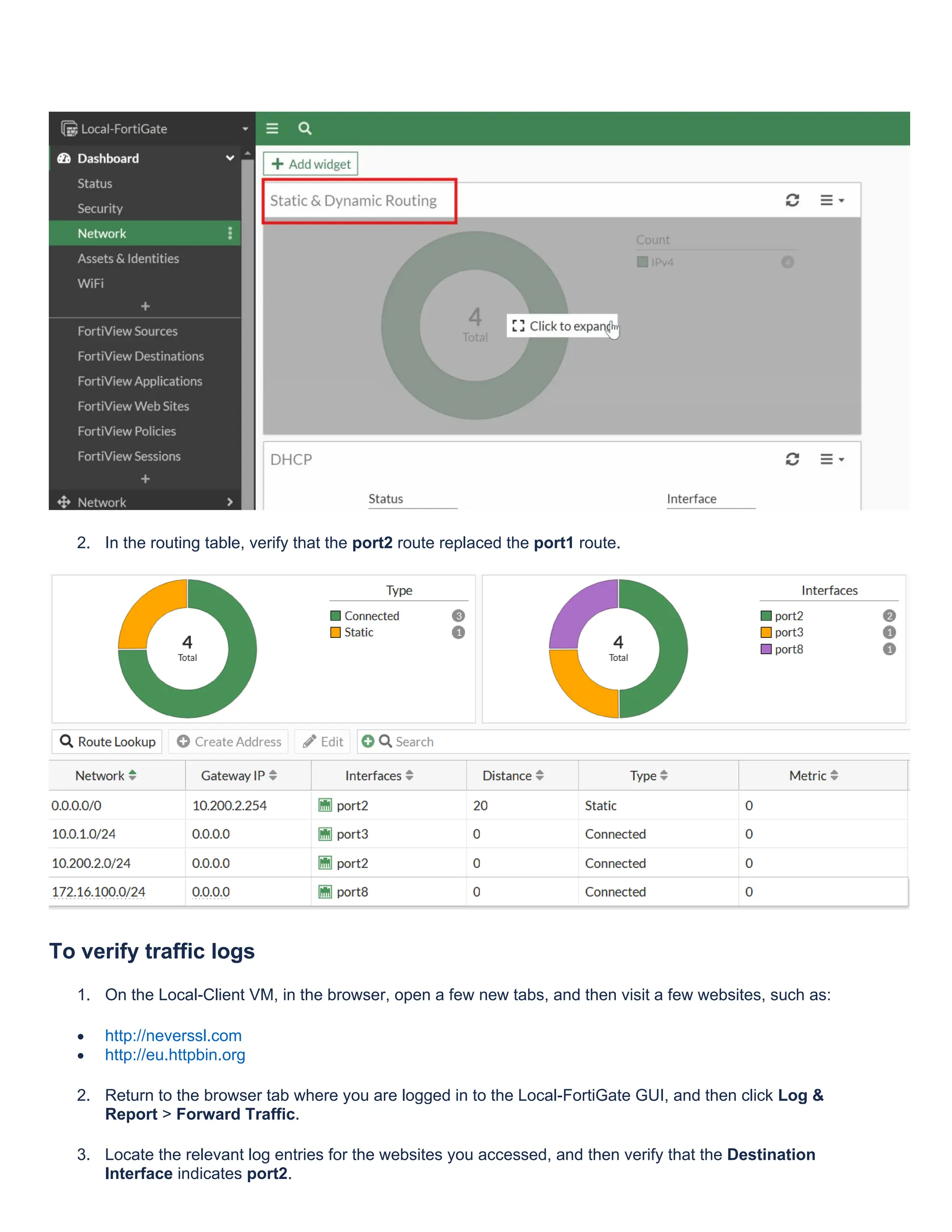 Fortigatefirewall routing specficatoinmmm | PDF
