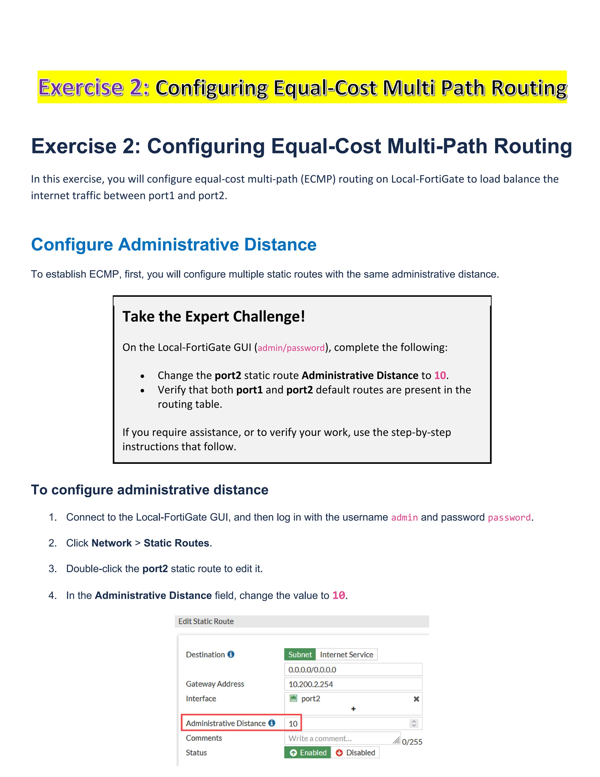 Fortigatefirewall routing specficatoinmmm | PDF
