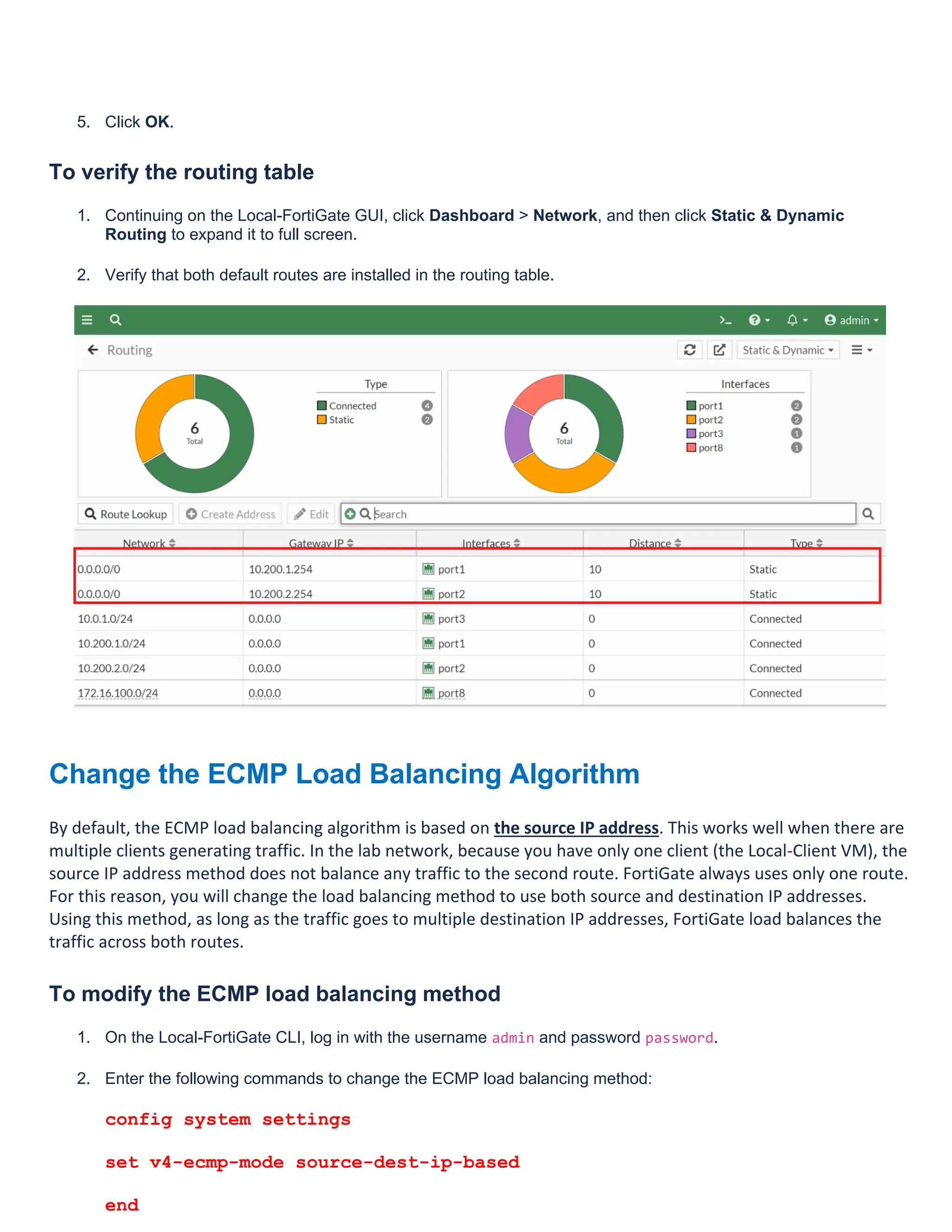 Fortigatefirewall routing specficatoinmmm | PDF