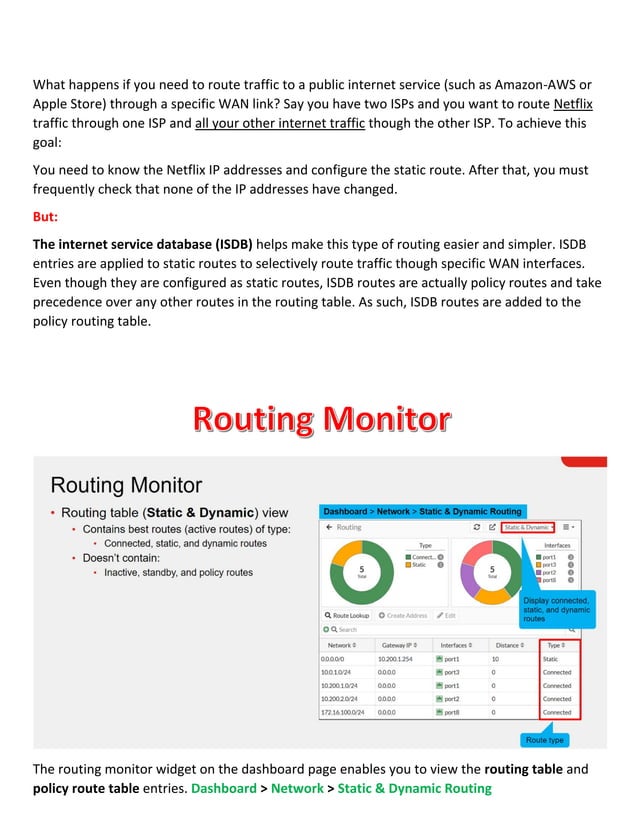 Fortigatefirewall routing specficatoinmmm | PDF