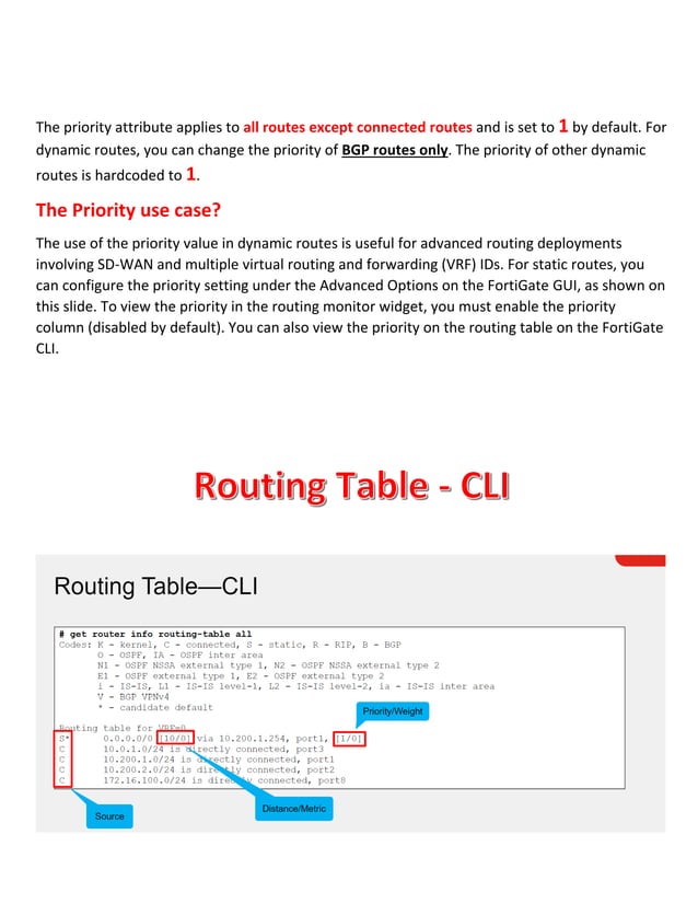 Fortigatefirewall routing specficatoinmmm | PDF