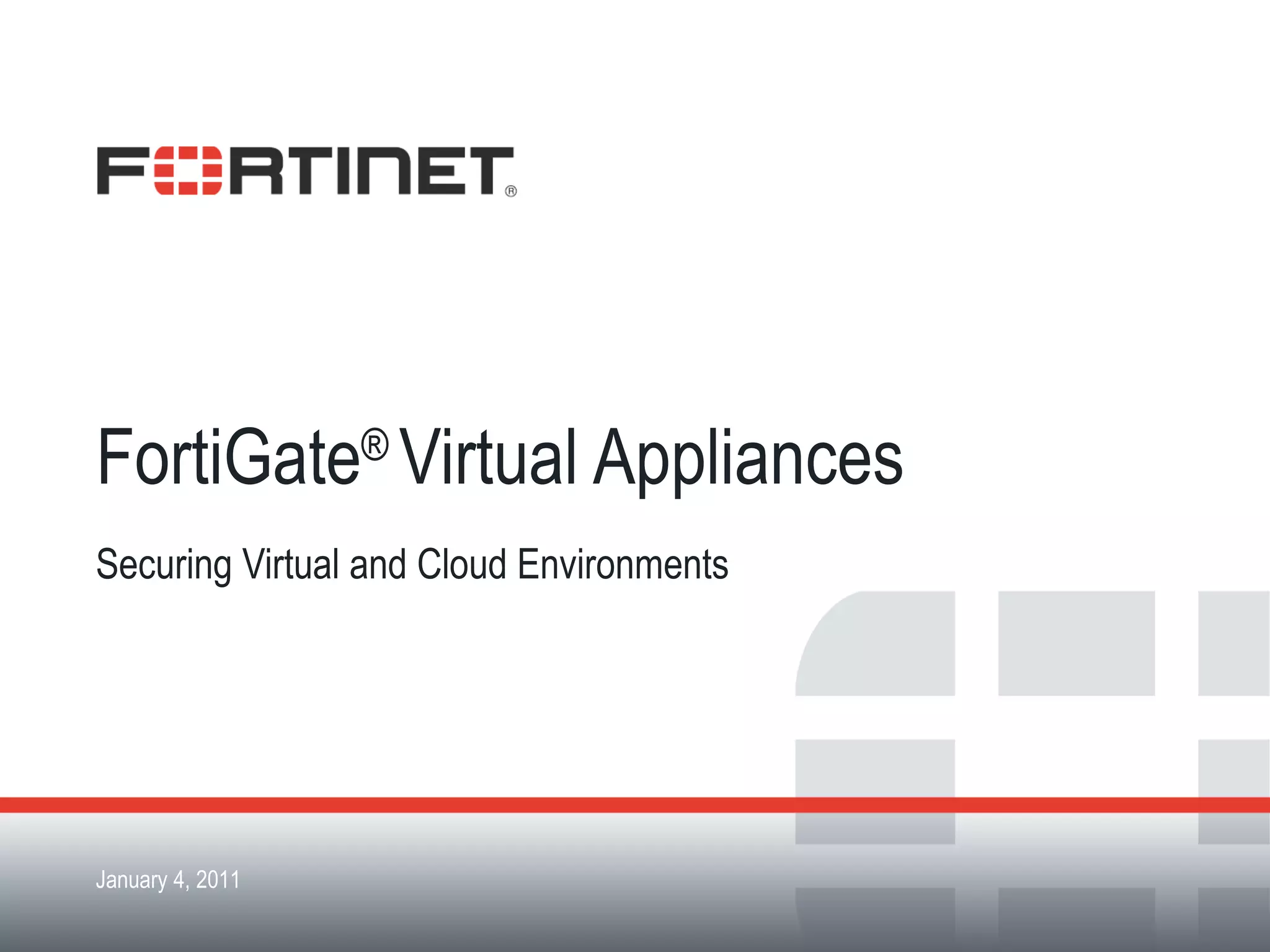 Forti Gate Virtual Appliances Sales 201010 | PPT