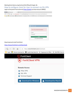 Fortinet SSL VPN access | DOCX