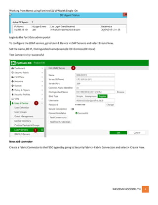 Fortinet SSL VPN access | DOCX