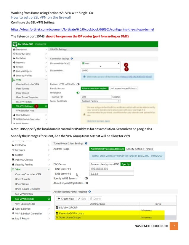Fortinet Ssl Vpn Access Pdf
