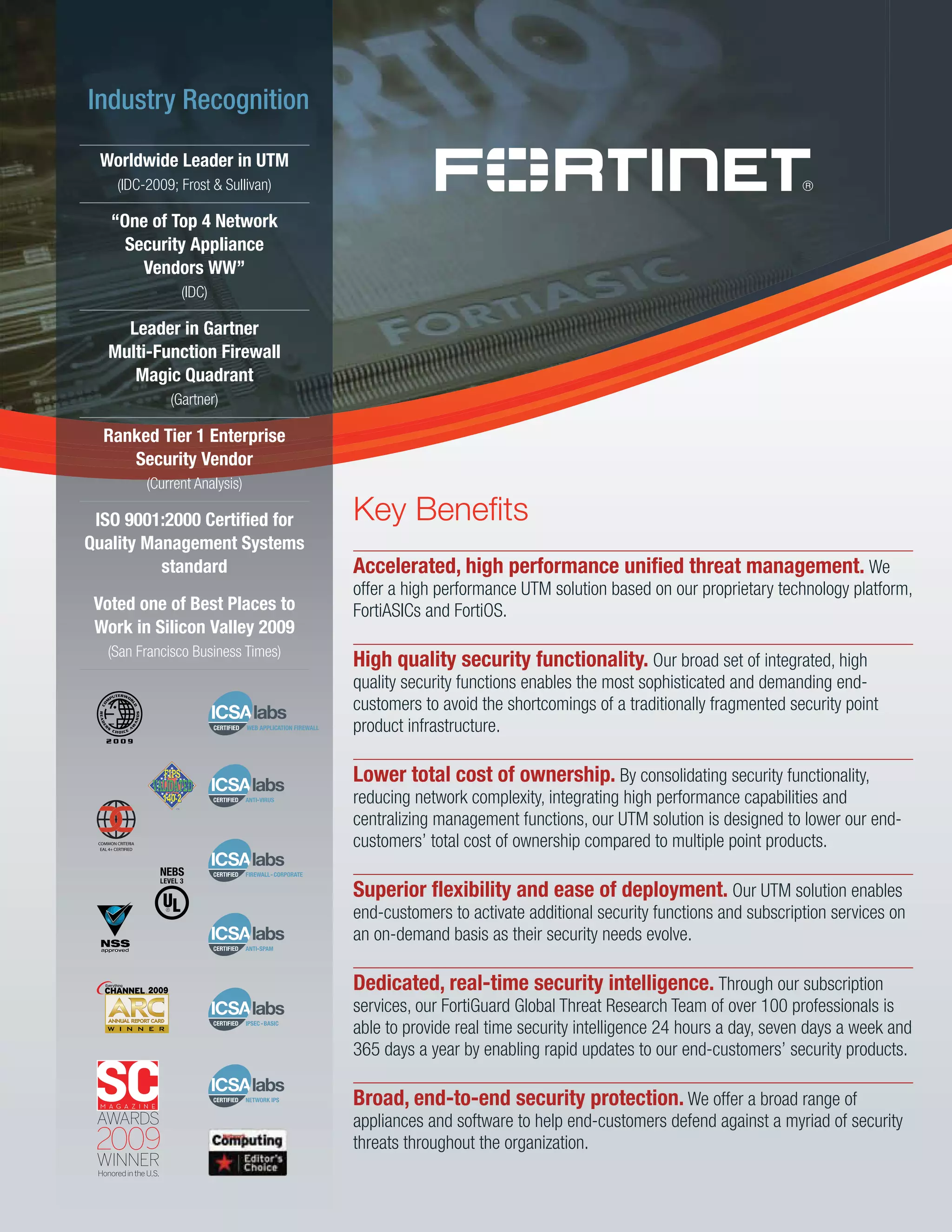 Fortinet brochure by GTEC CxA | PDF