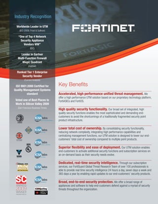 Fortinet brochure by GTEC CxA | PDF