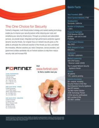 Fortinet brochure by GTEC CxA | PDF