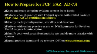 Fortinet FCP_FAZ_AD-7.4 Certification- Syllabus and Practice Questions.pdf